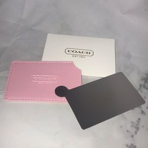 Coach | Accessories | New Coach Mini Pocket Mirror Pink W Case | Poshmark